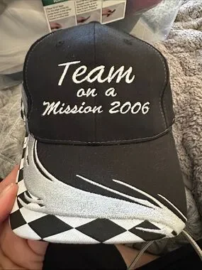 Accessories | Team On A Mission 206 Black White Racing Cap | Poshmark